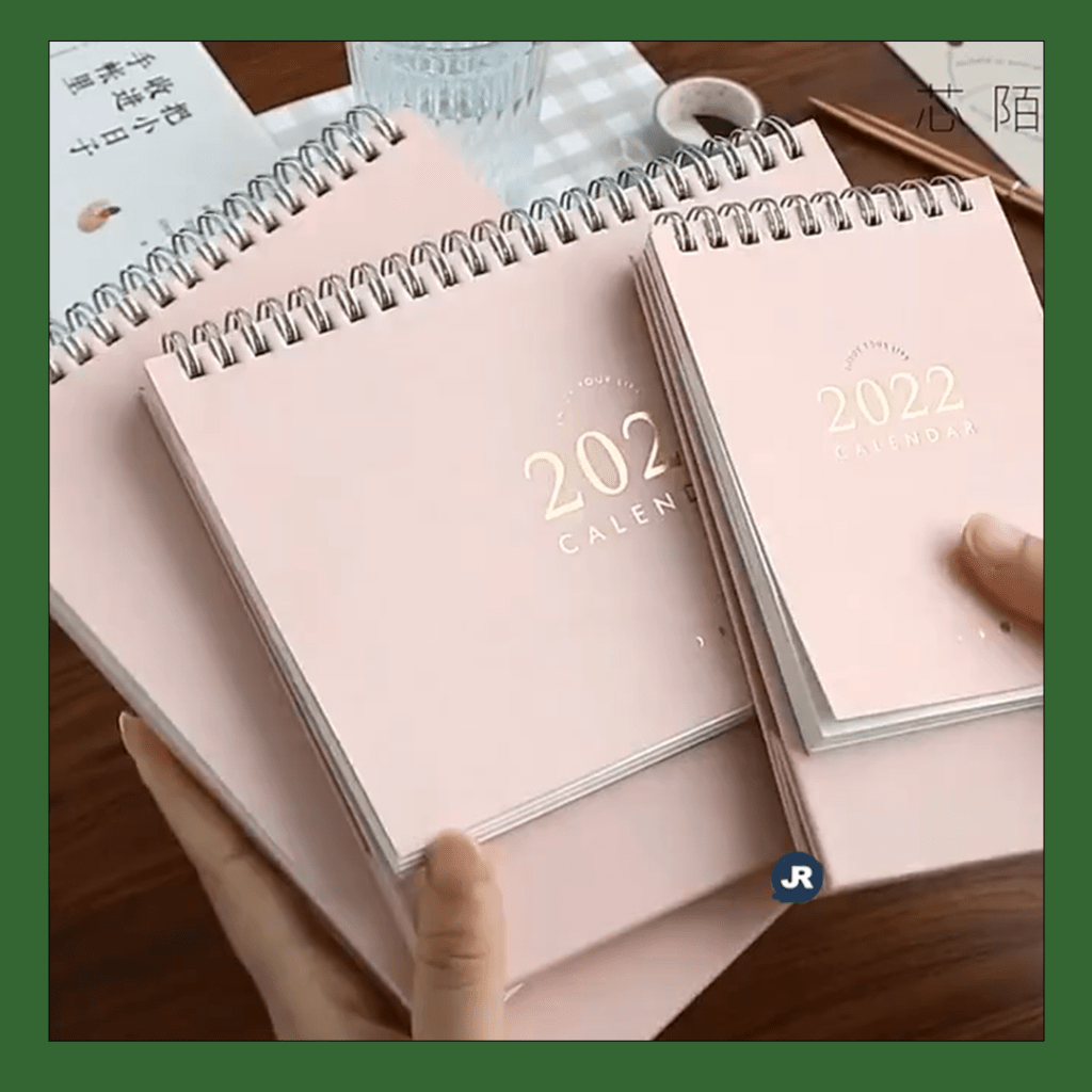 2022 Retro Desktop Notebook Calendar | JR Sharing