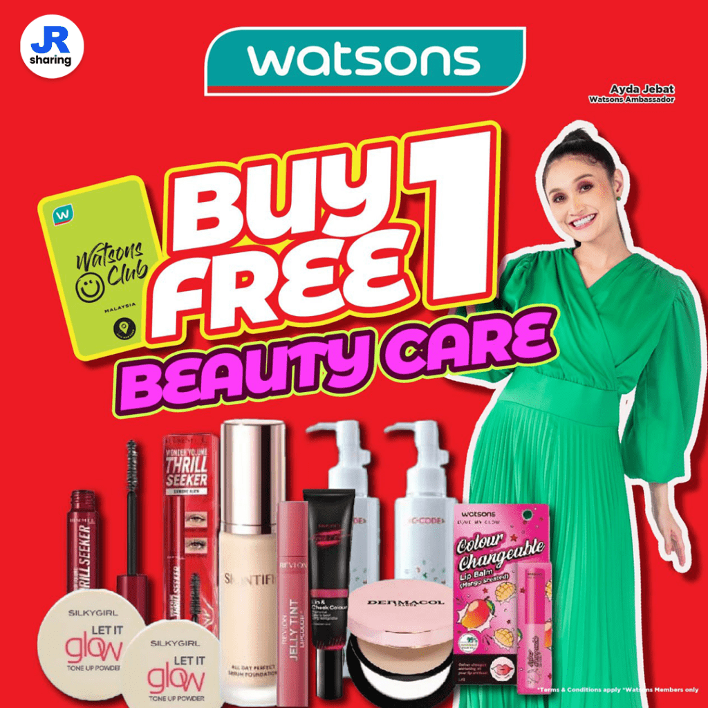 Watson’s Member Exclusive - Buy 1 Get 1 Free is Here! | JR Sharing